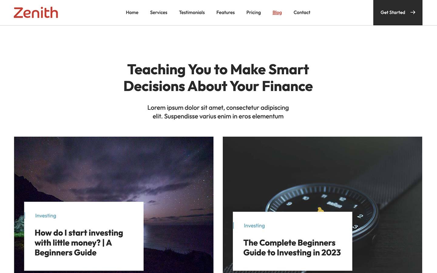 Zenith - Consulting HTML5 Responsive Website Template