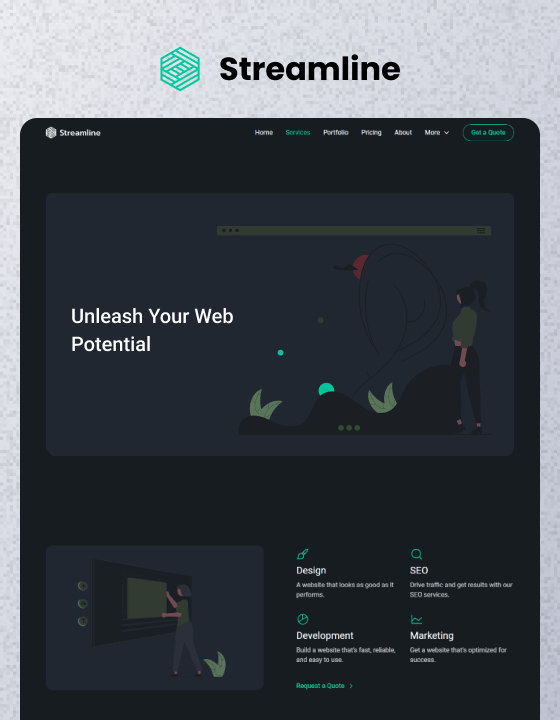 Streamline Saas Html5 Responsive Website Template