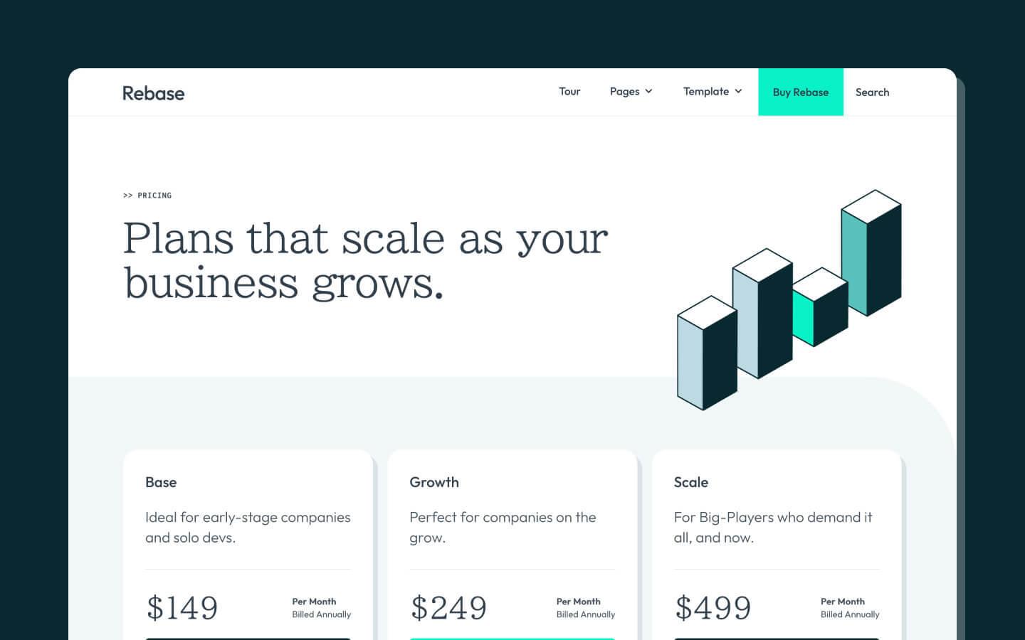 Rebase - Software HTML5 Responsive Website Template