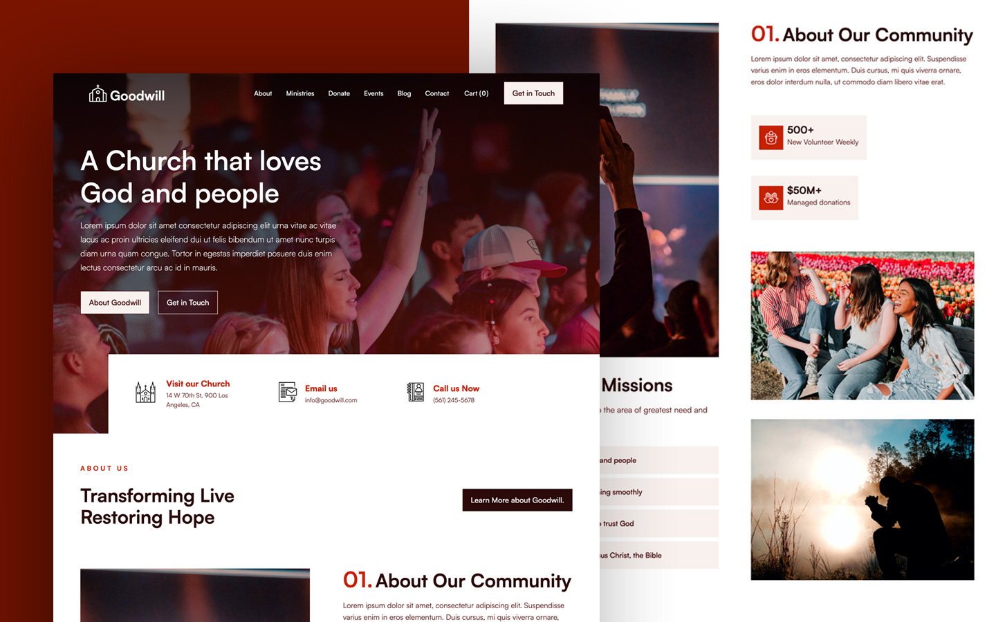 Goodwill - Church HTML5 Responsive Website Template