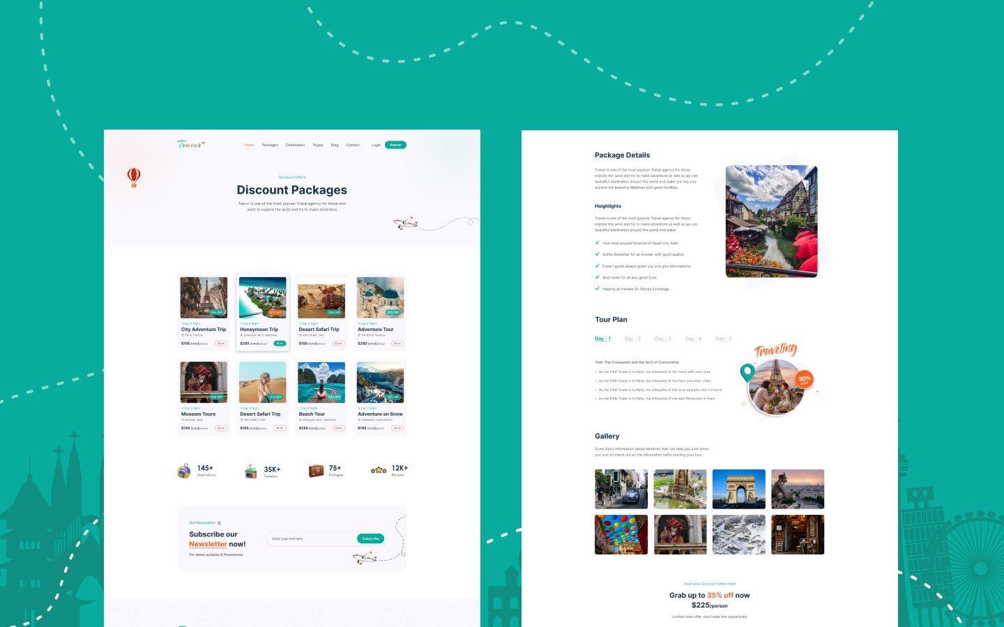 Travor - Tourism HTML5 Responsive Website Template