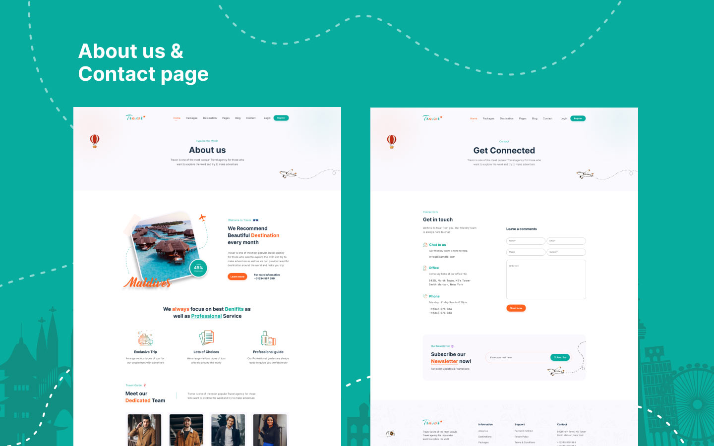 Travor - Tourism HTML5 Responsive Website Template