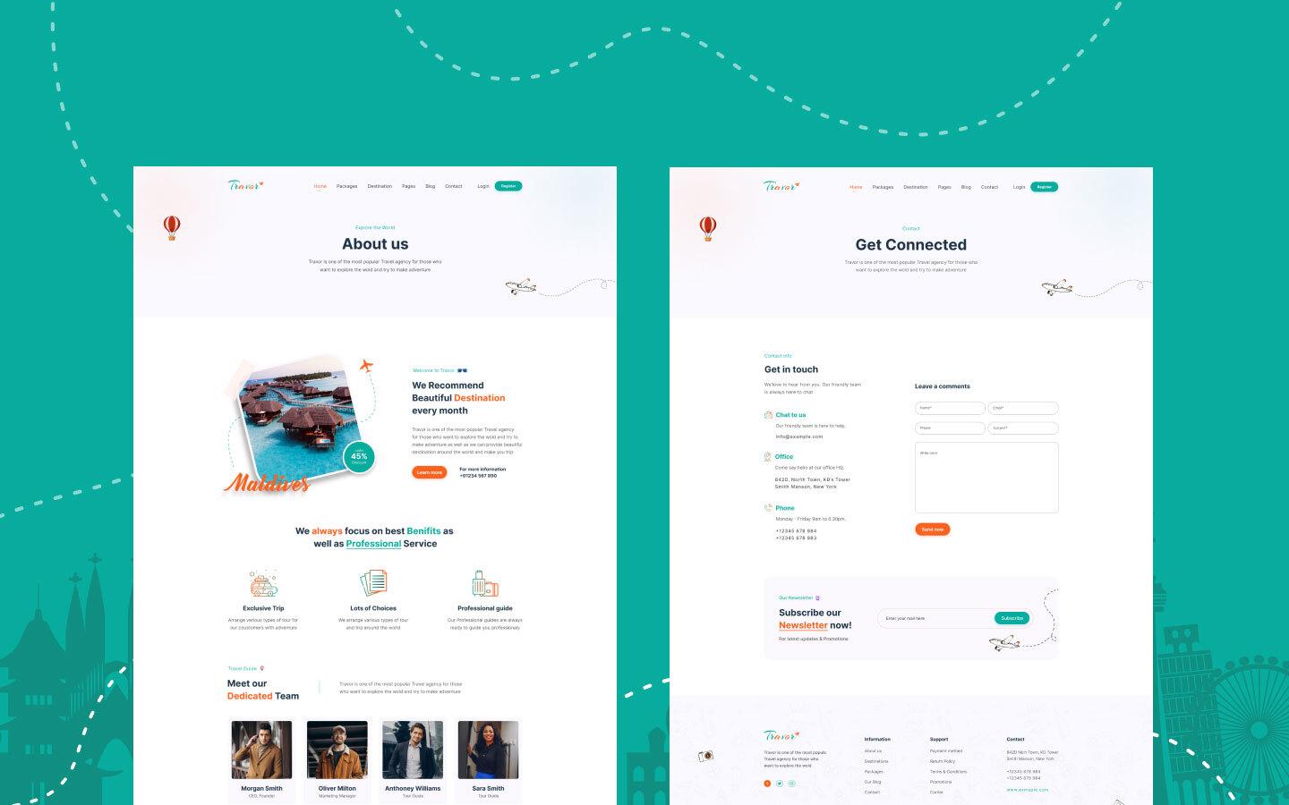 Travor - Tourism HTML5 Responsive Website Template