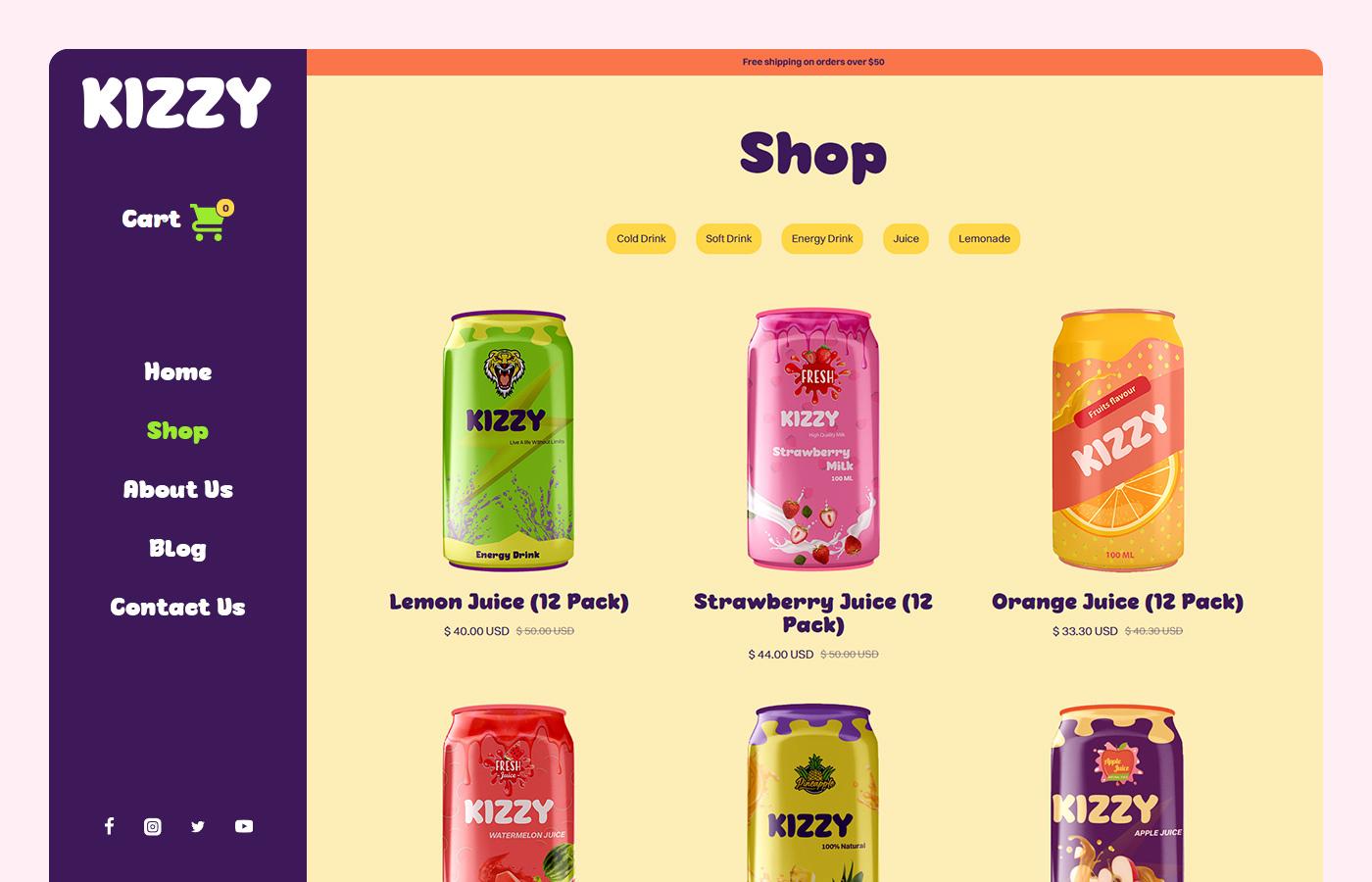Kizzy - Retail HTML5 Responsive Website Template