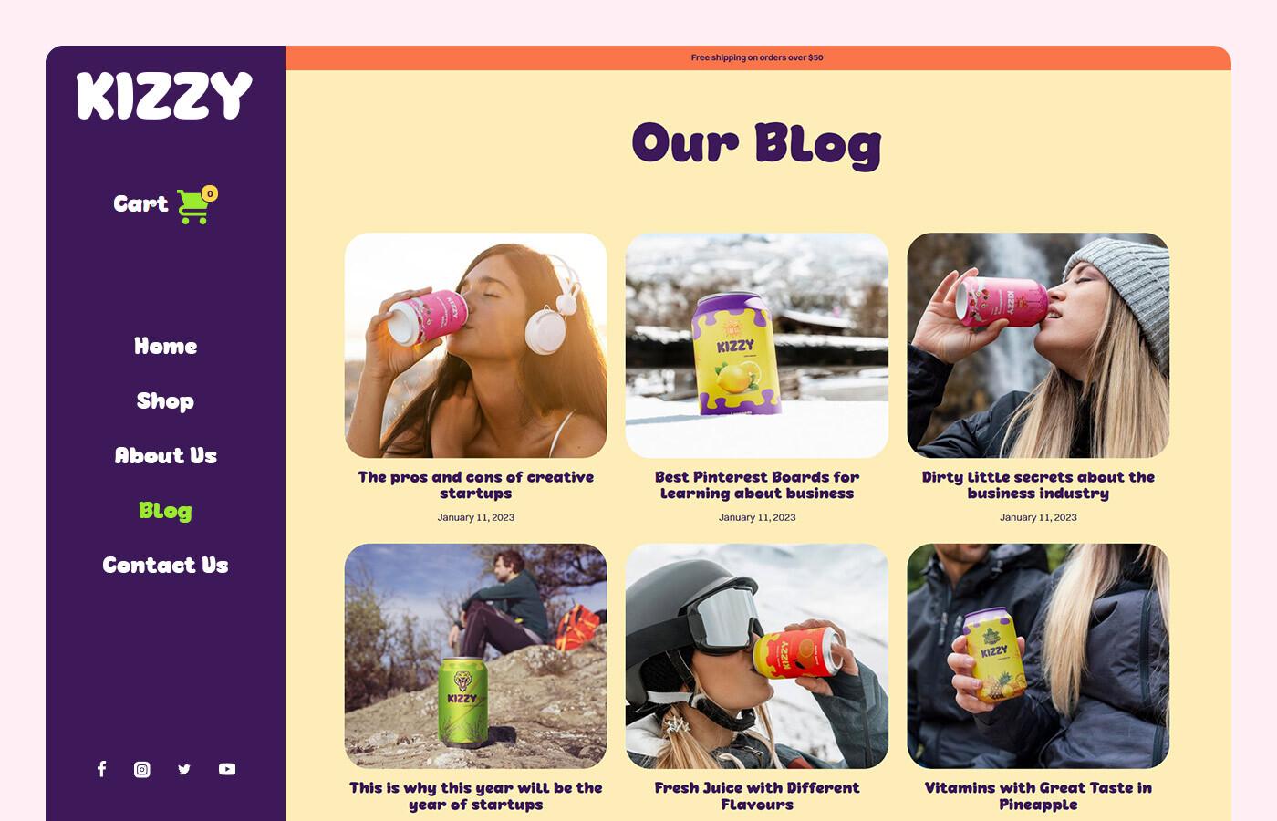 Kizzy - Retail HTML5 Responsive Website Template