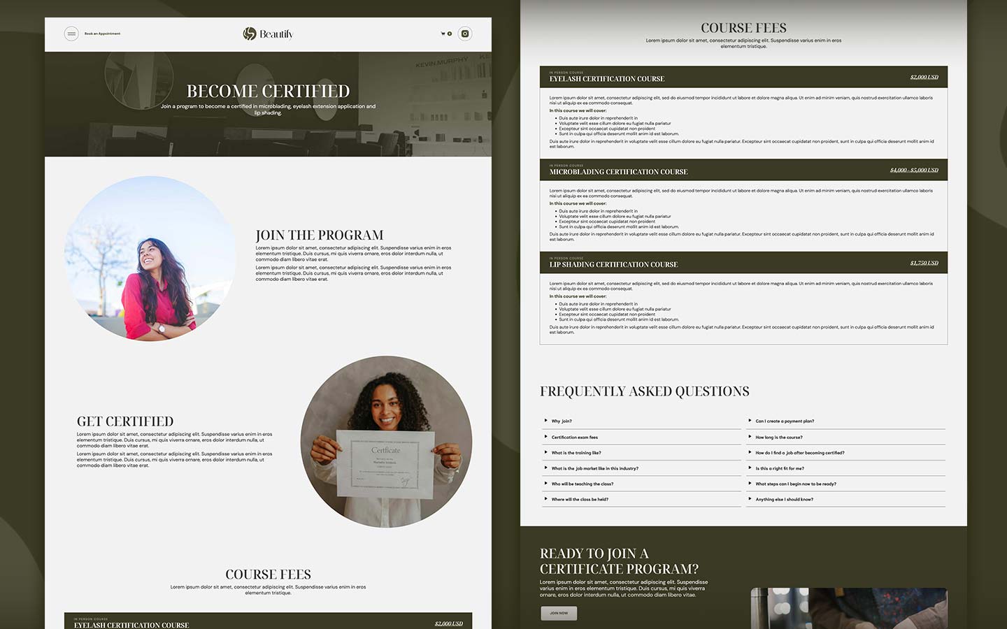 Beautify - Salon HTML5 Responsive Website Template