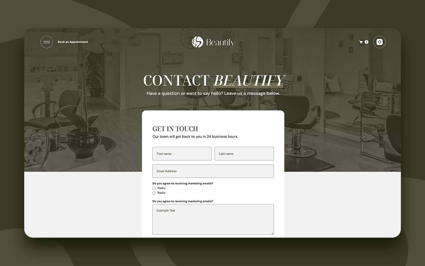 Beautify - Salon HTML5 Responsive Website Template