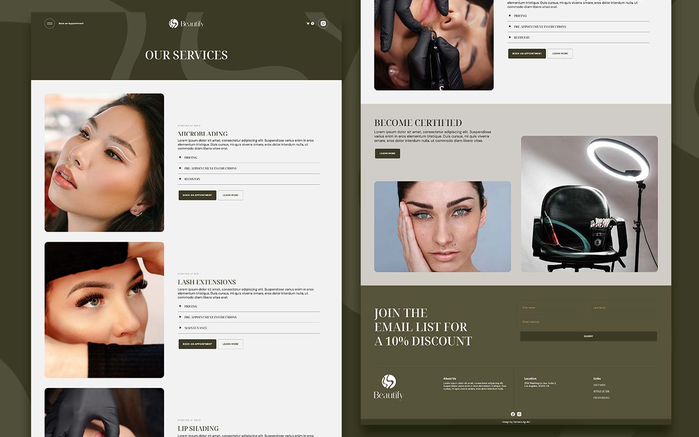 Beautify - Salon HTML5 Responsive Website Template