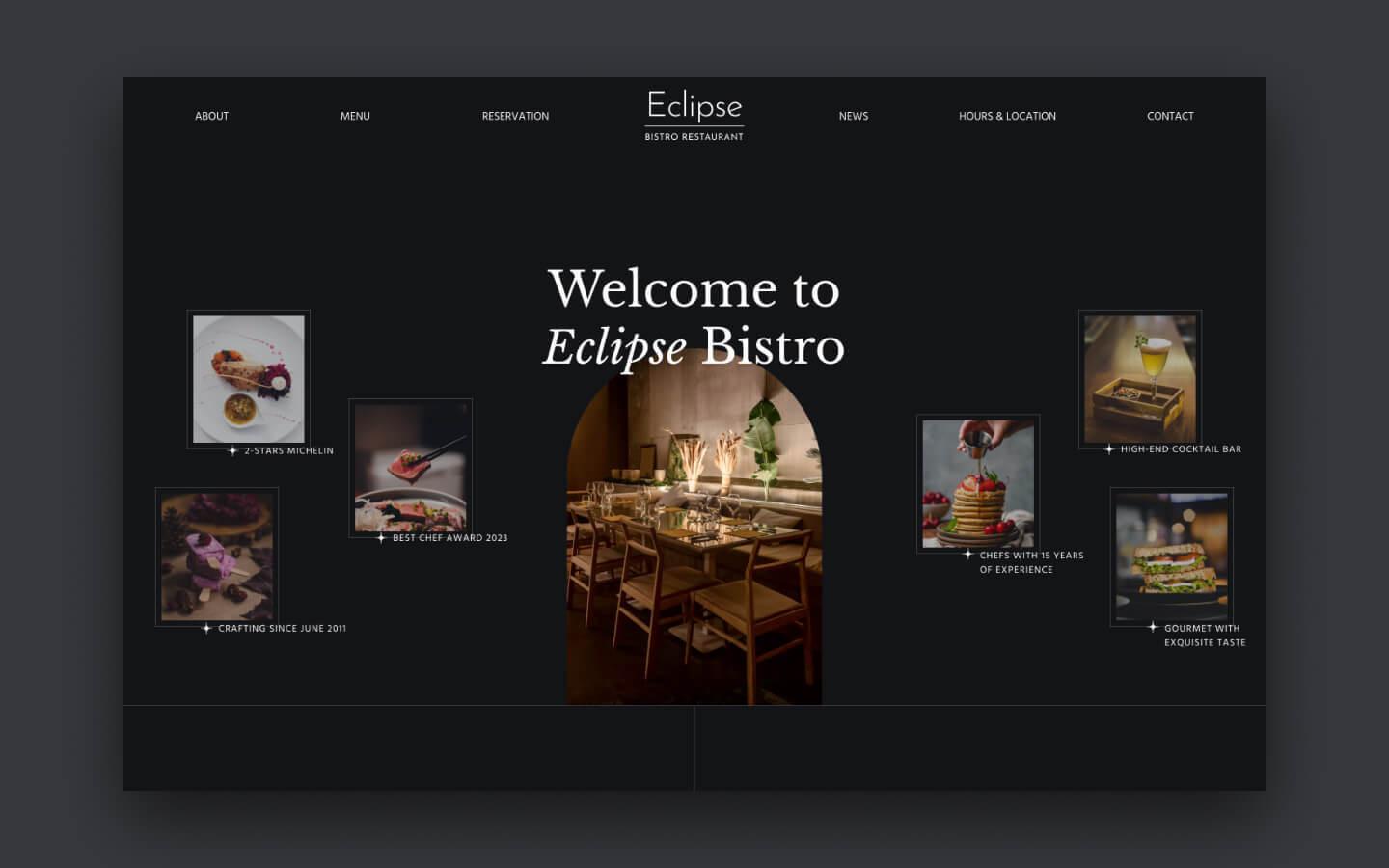 Eclipse - Restaurant HTML5 Responsive Website Template