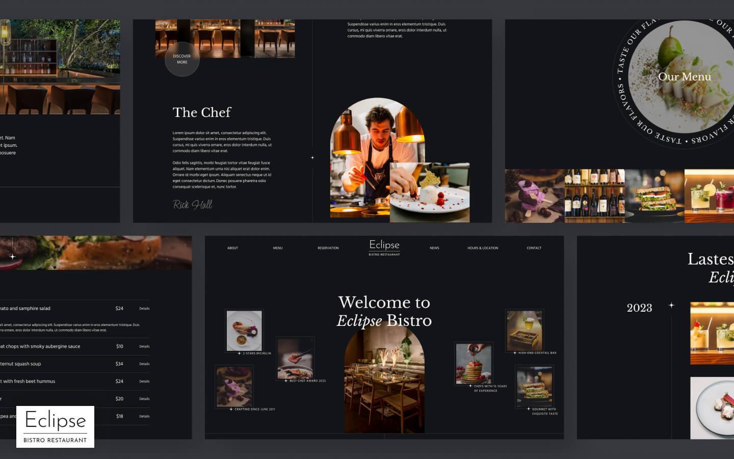 Eclipse - Restaurant HTML5 Responsive Website Template