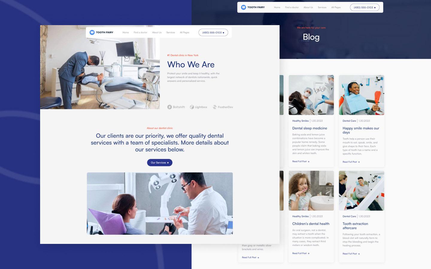 Tooth Fairy 128 - Dentist HTML5 Responsive Website Template