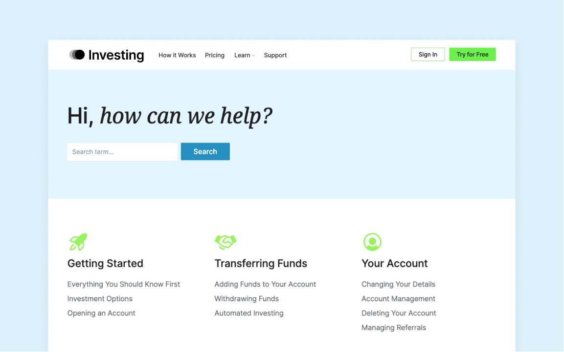Investing - Investment HTML5 Responsive Website Template