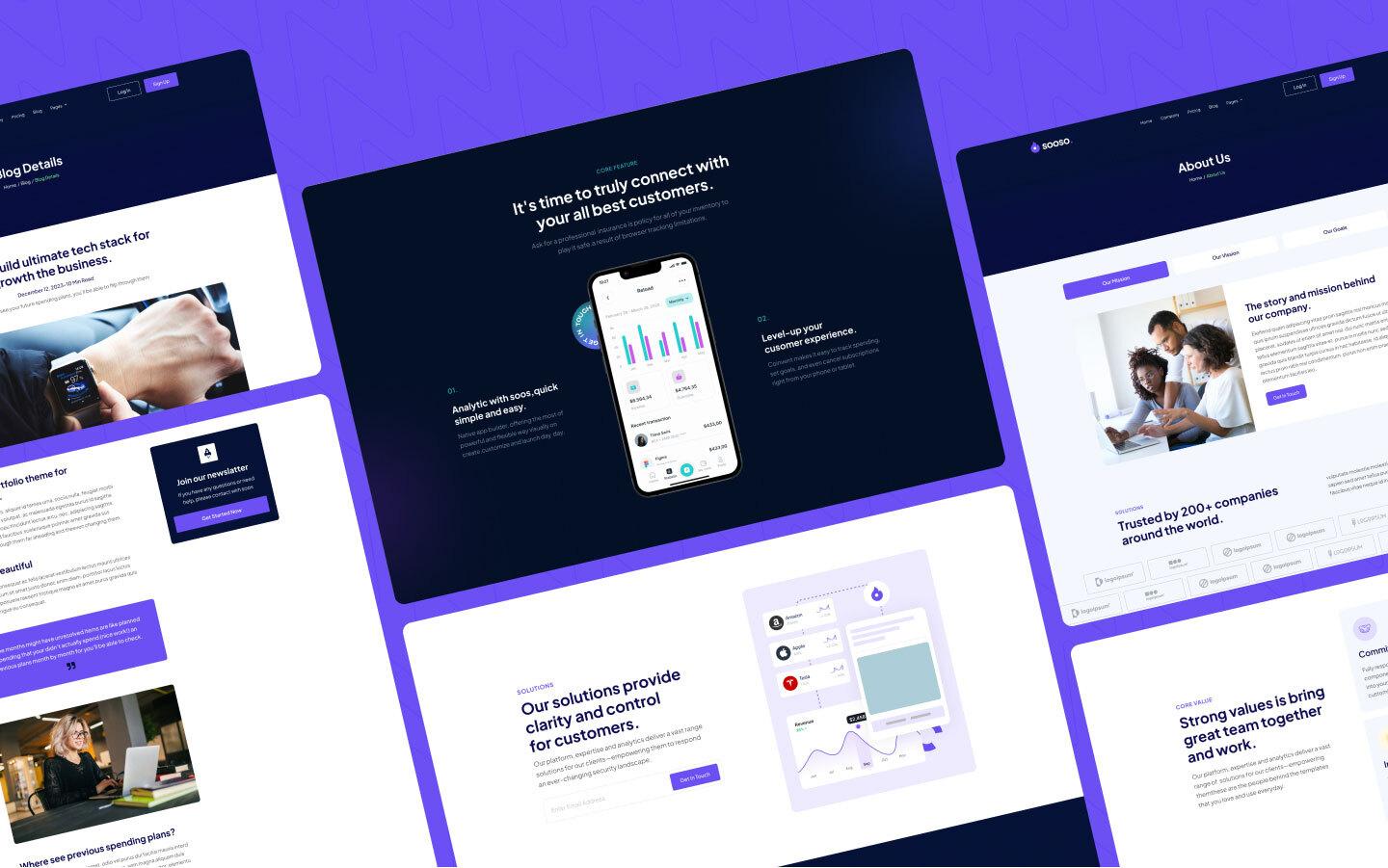 Sooso - SaaS HTML5 Responsive Website Template