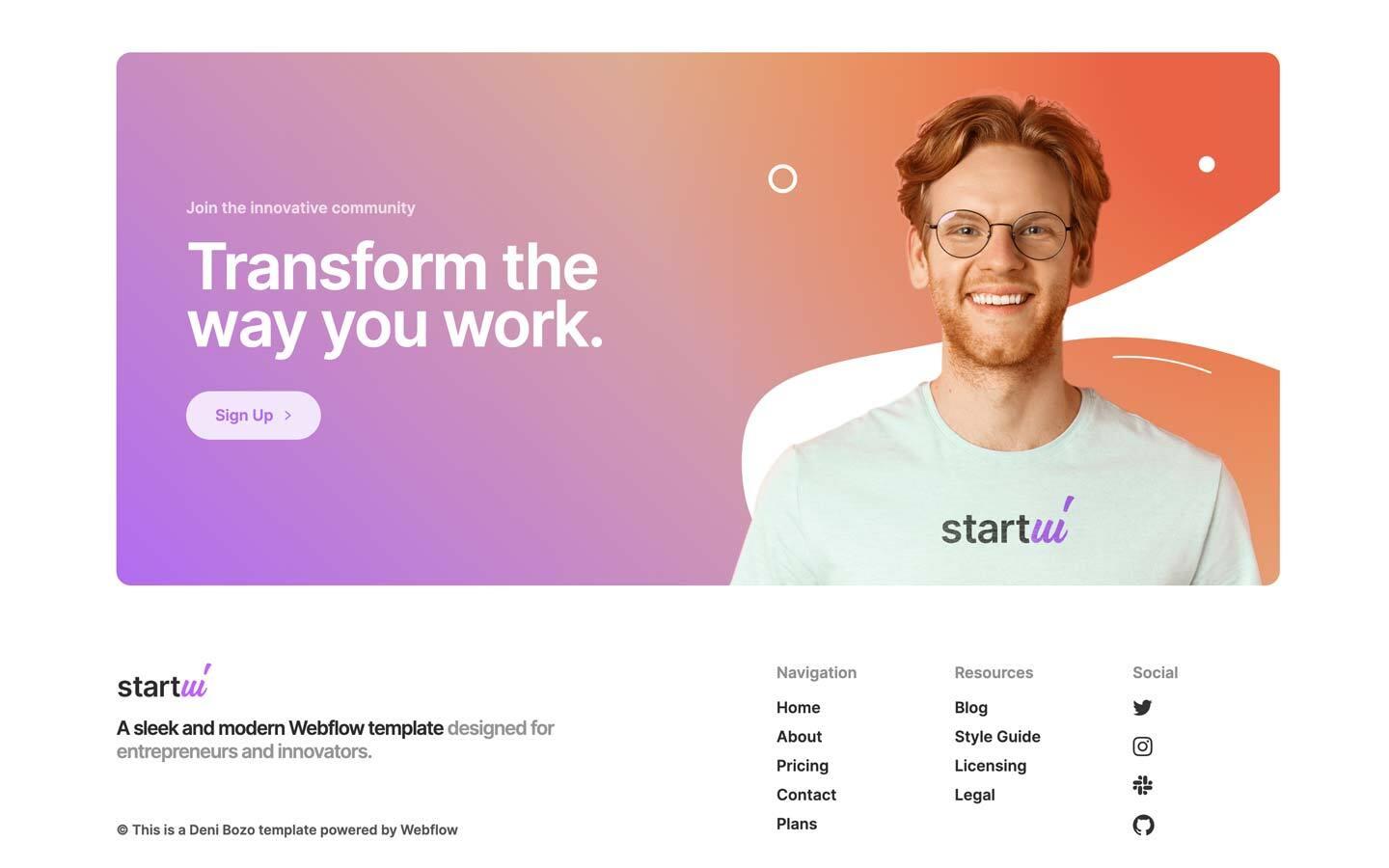 Startui - Startup HTML5 Responsive Website Template