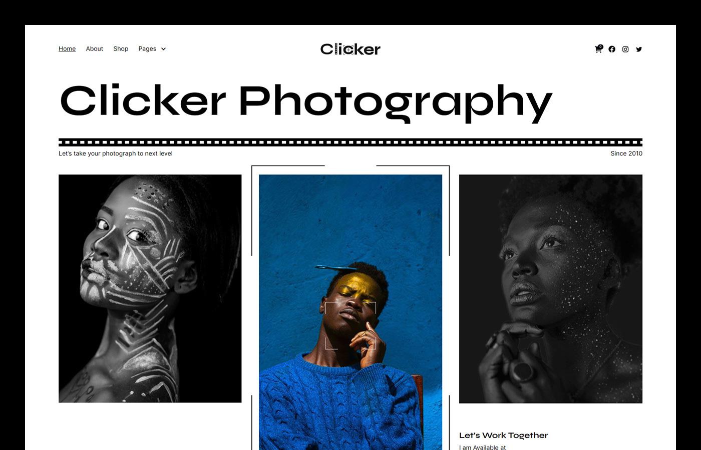 Clicker - Photography HTML5 Responsive Website Template