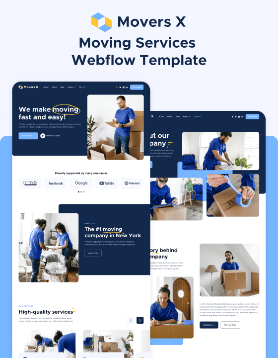 Movers X - Transport HTML5 Responsive Website Template