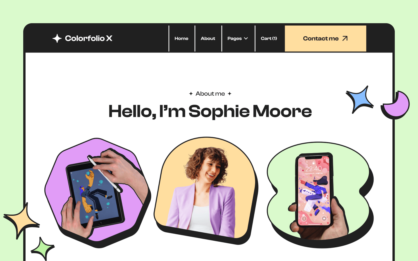 Colorfolio X - Portfolio HTML5 Responsive Website Template