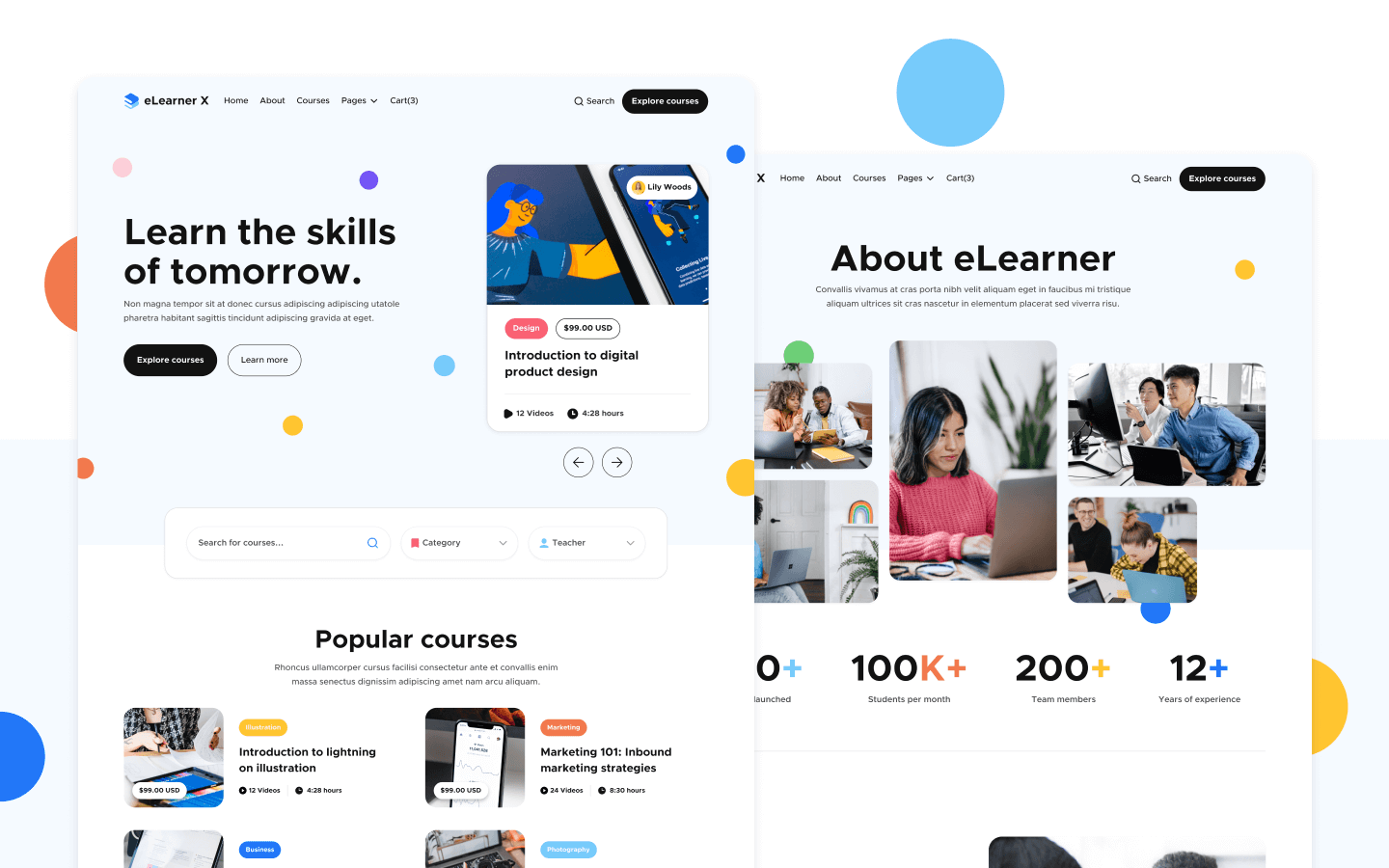 eLearner X - School HTML5 Responsive Website Template