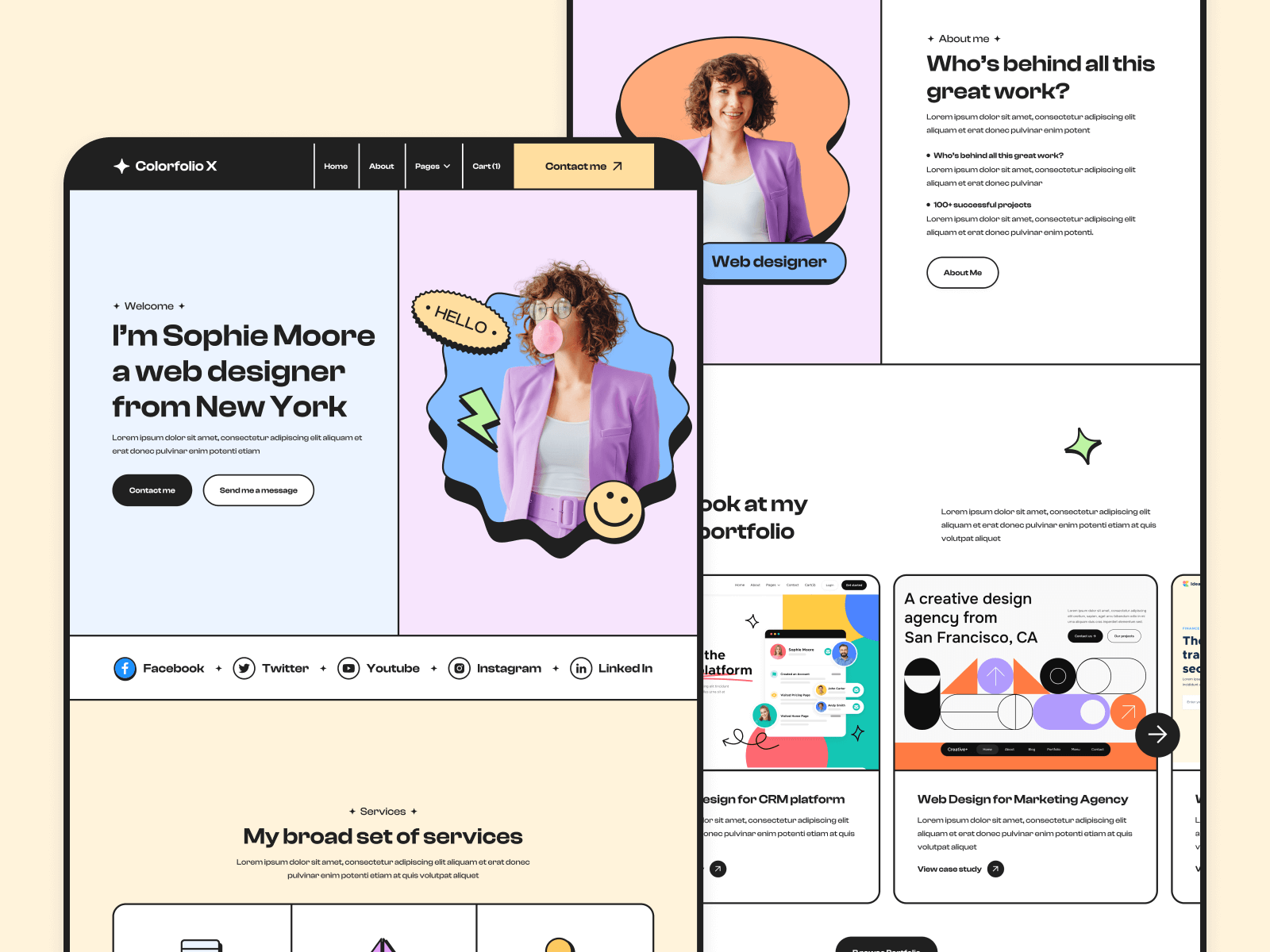 Colorfolio X - Portfolio HTML5 Responsive Website Template