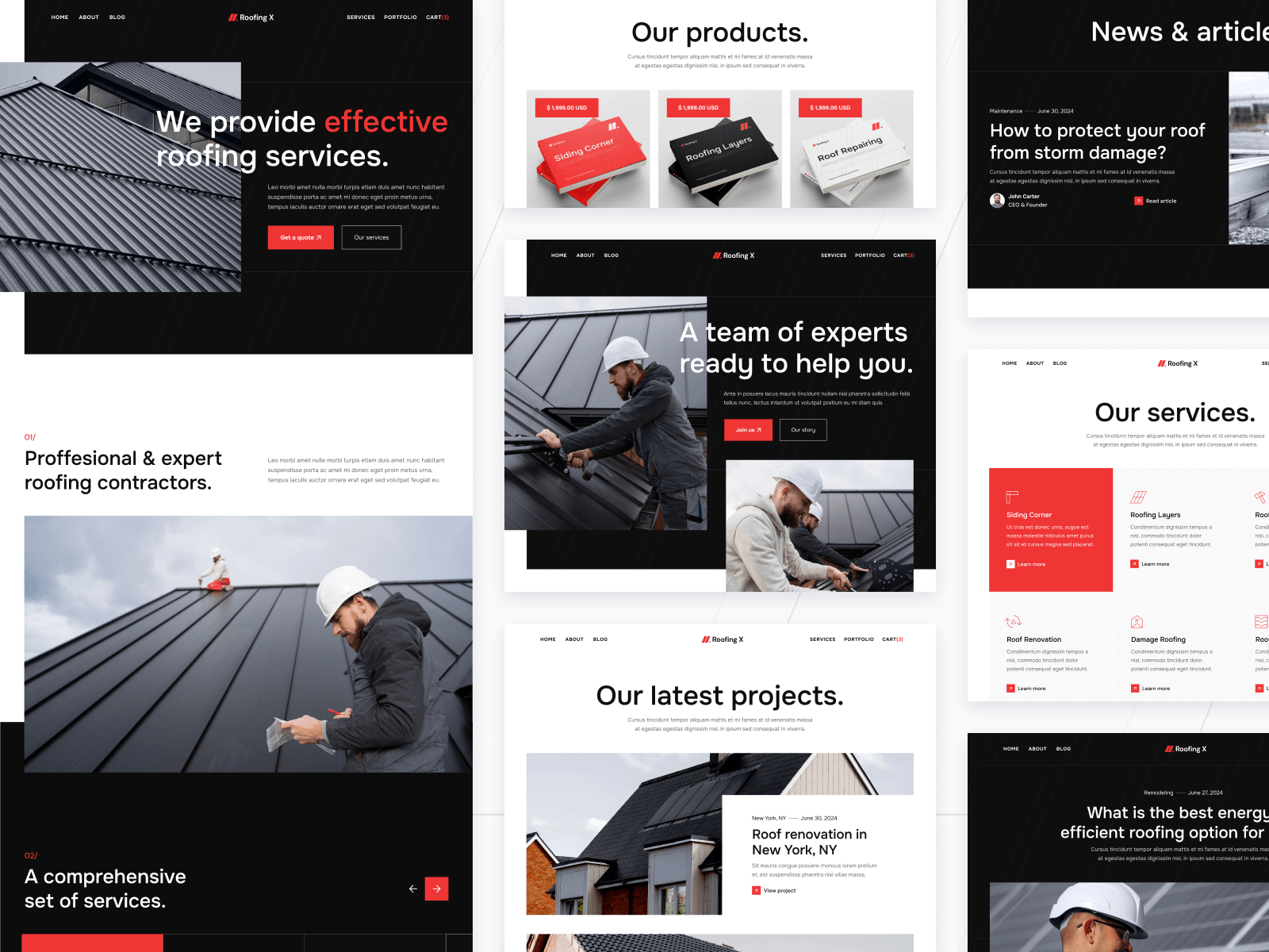 Roofing X - Construction HTML5 Responsive Website Template