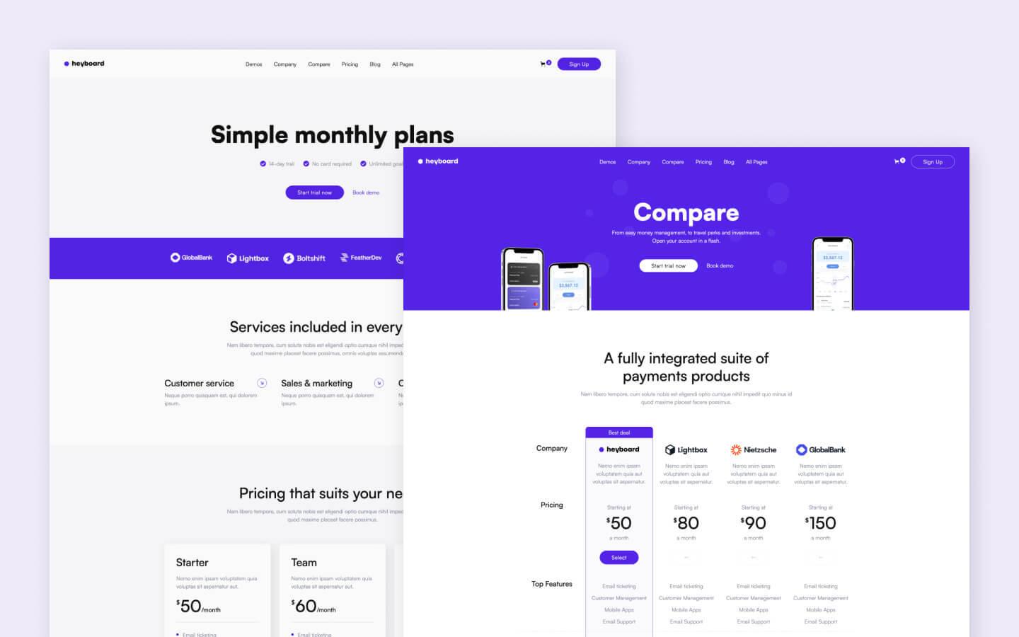 Heyboard - App HTML5 Responsive Website Template