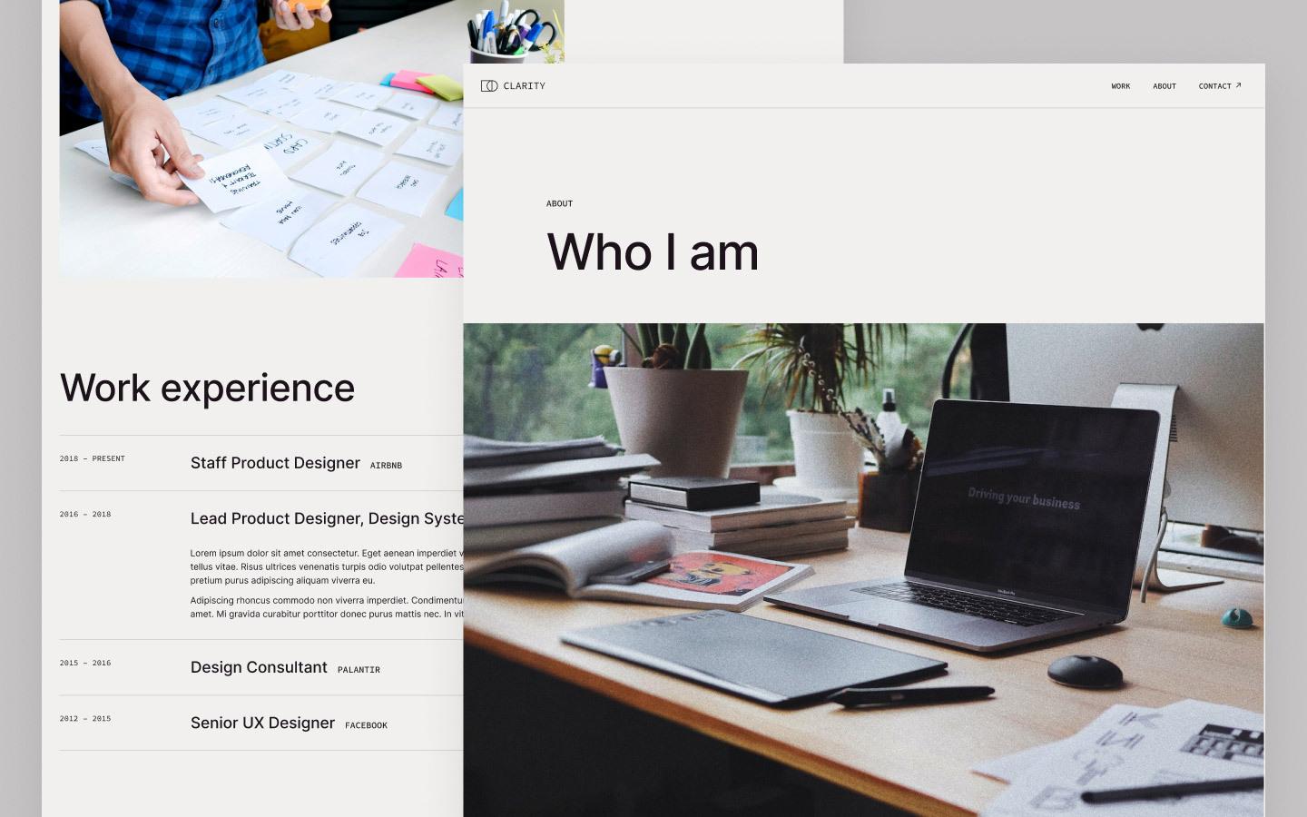 Clarity - Portfolio HTML5 Responsive Website Template