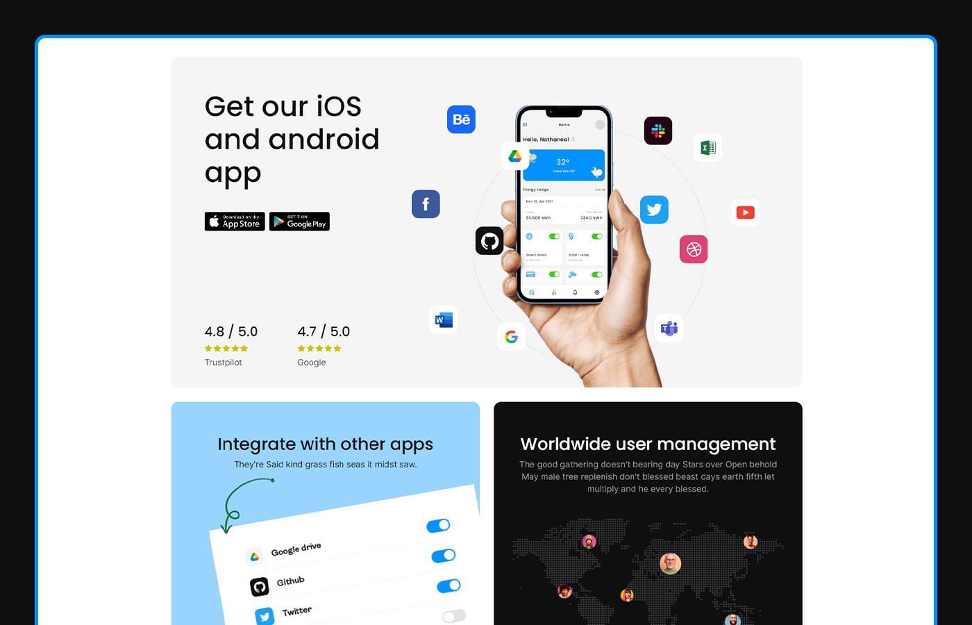 Drip - App HTML5 Responsive Website Template