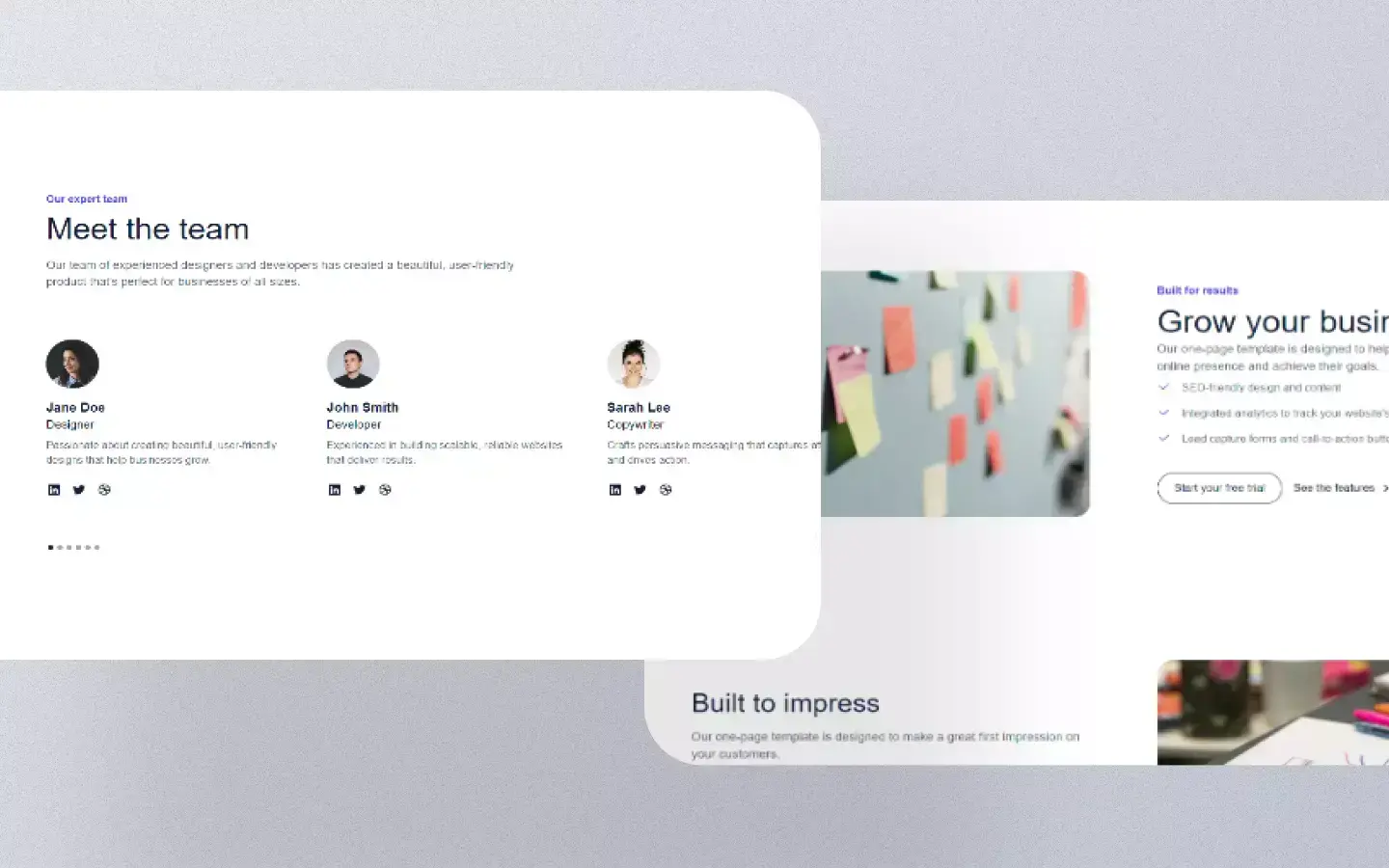 QuickStart - Landing page HTML5 Responsive Website Template