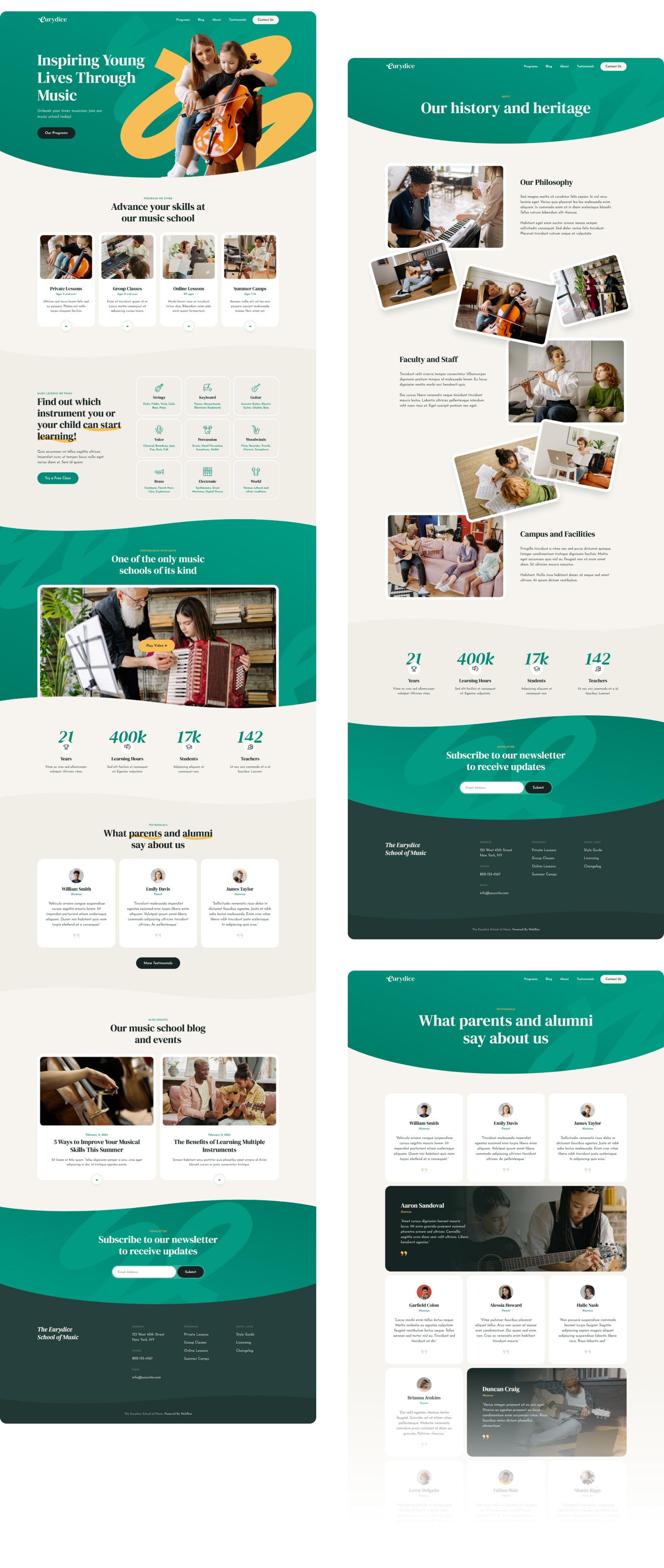 Eurydice - School HTML5 Responsive Website Template