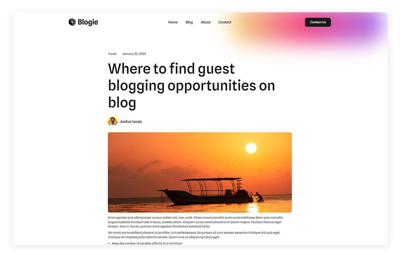 Beog - Magazine HTML5 Responsive Website Template