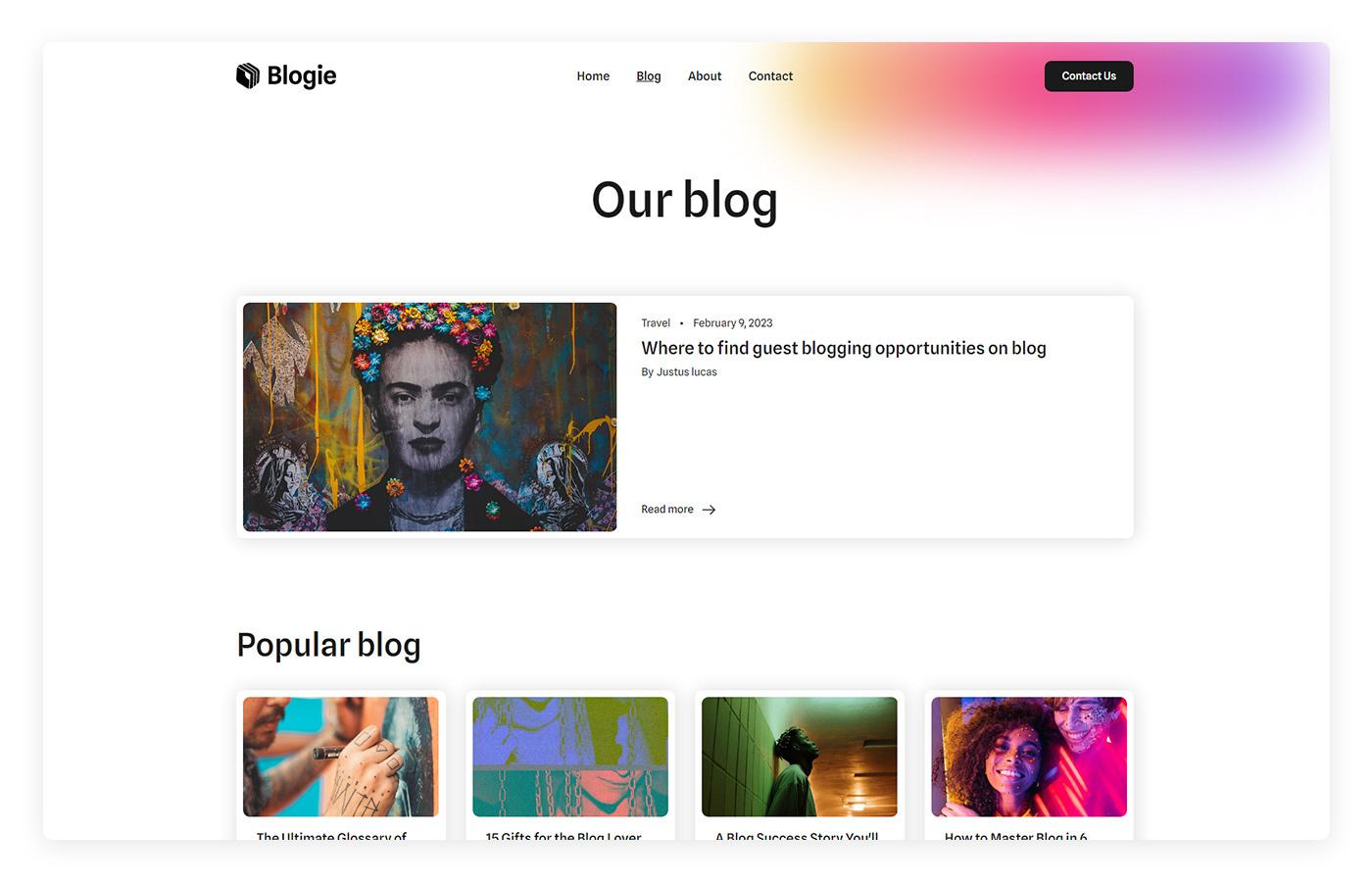 Beog - Magazine HTML5 Responsive Website Template