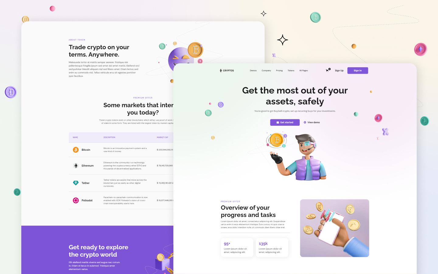 Cryptos - App HTML5 Responsive Website Template