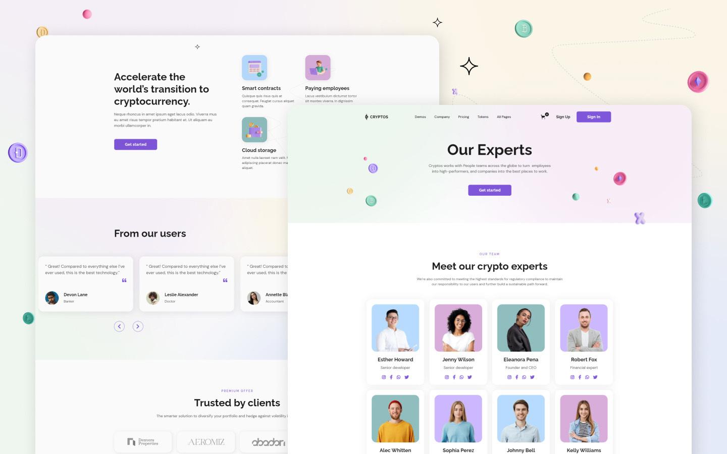 Cryptos - App HTML5 Responsive Website Template