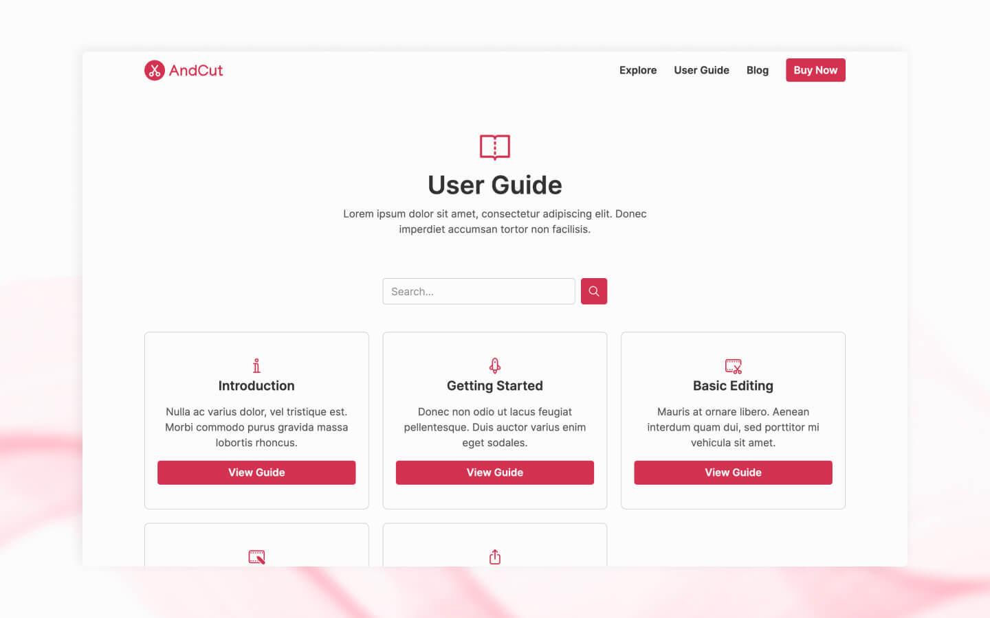AndCut - App HTML5 Responsive Website Template