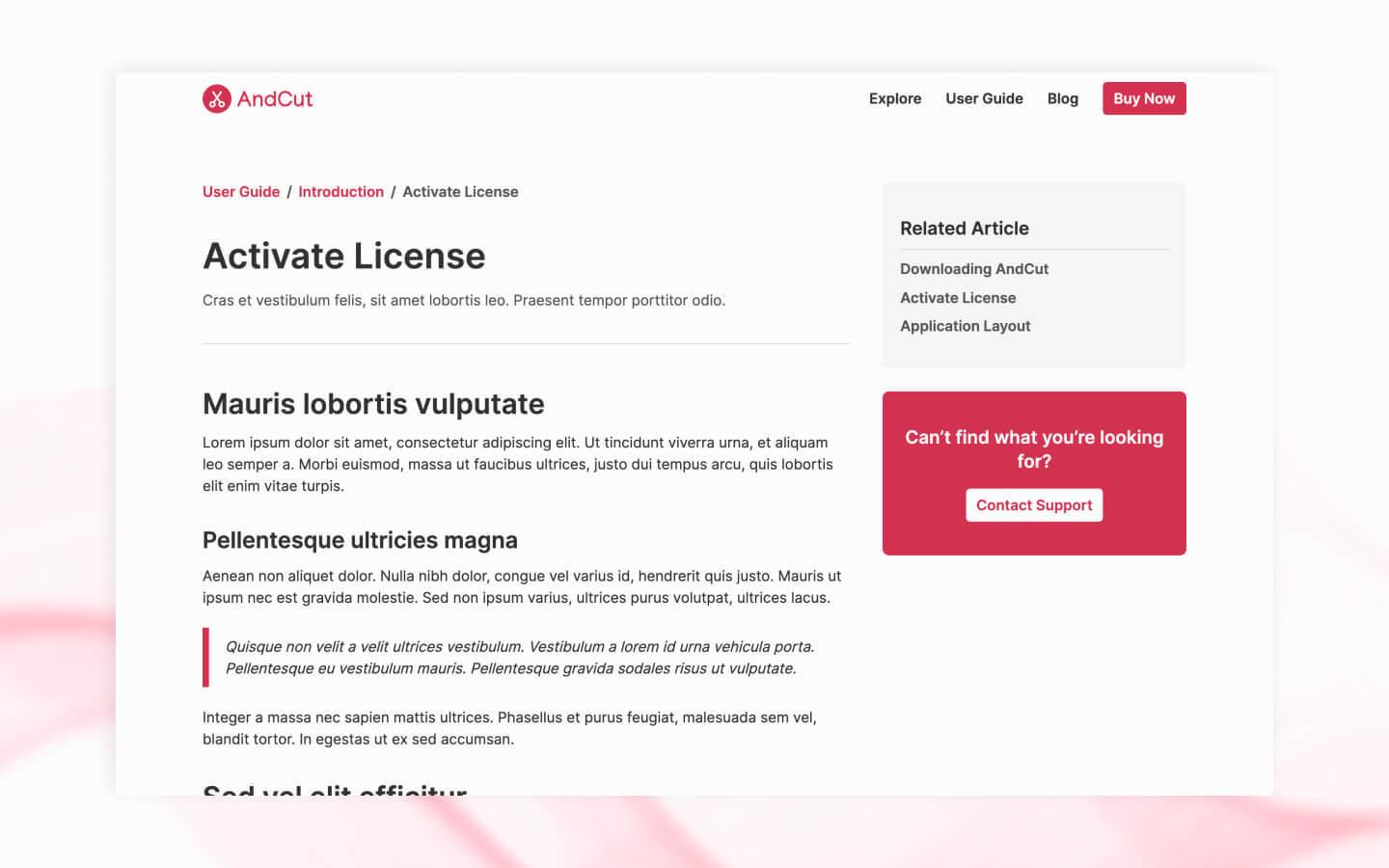 AndCut - App HTML5 Responsive Website Template