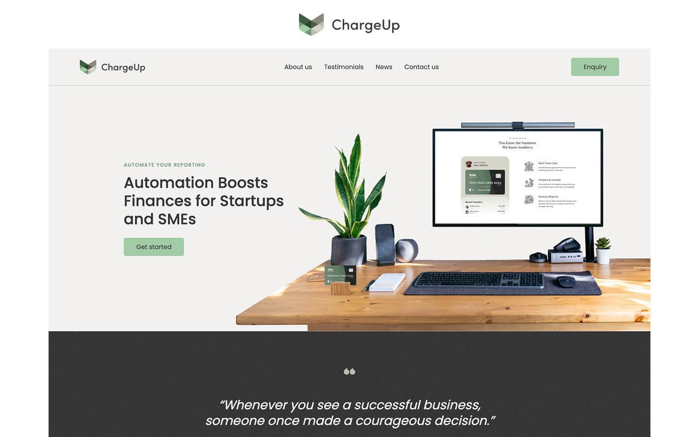 ChargeUp - Startup HTML5 Responsive Website Template