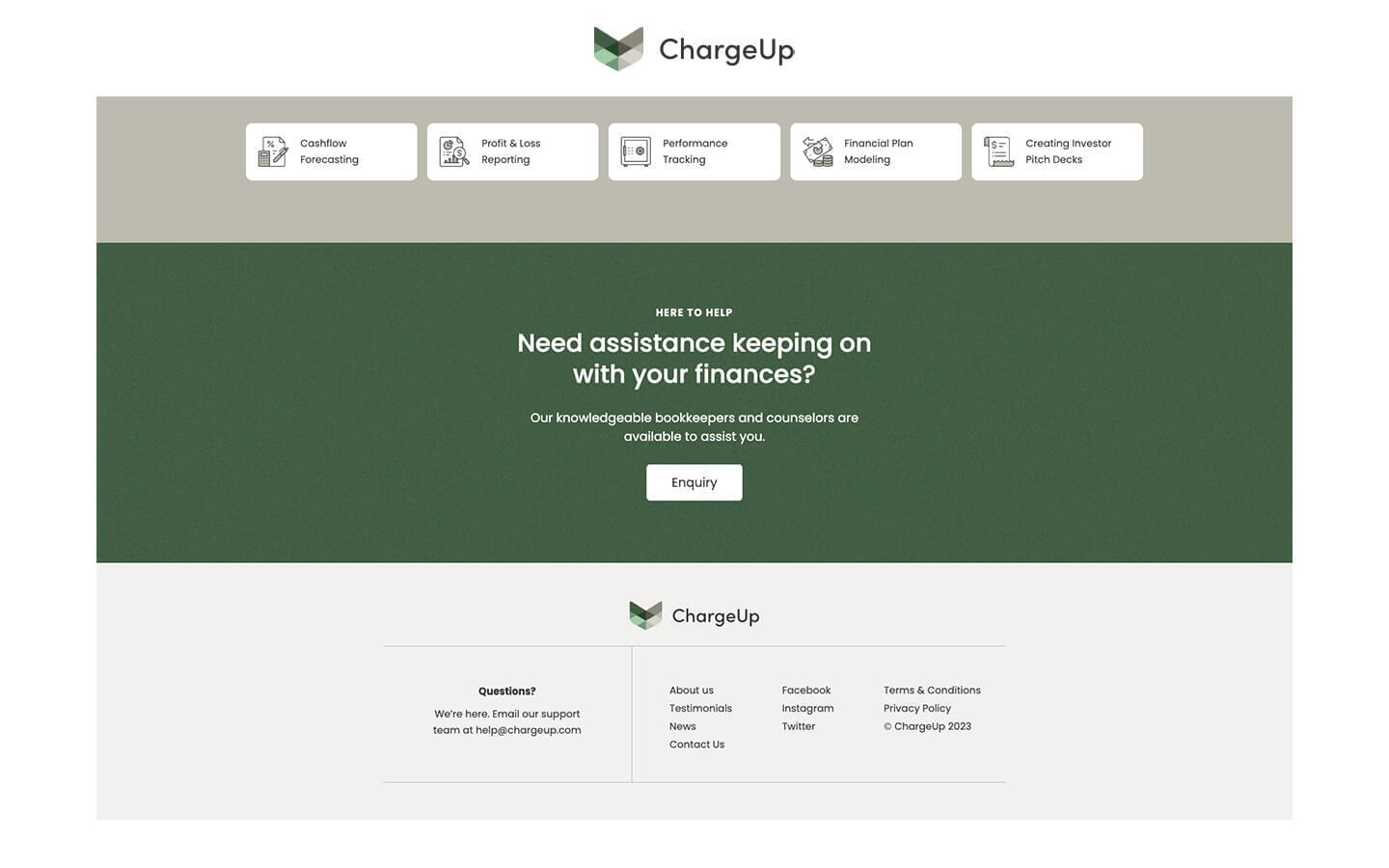 ChargeUp - Startup HTML5 Responsive Website Template