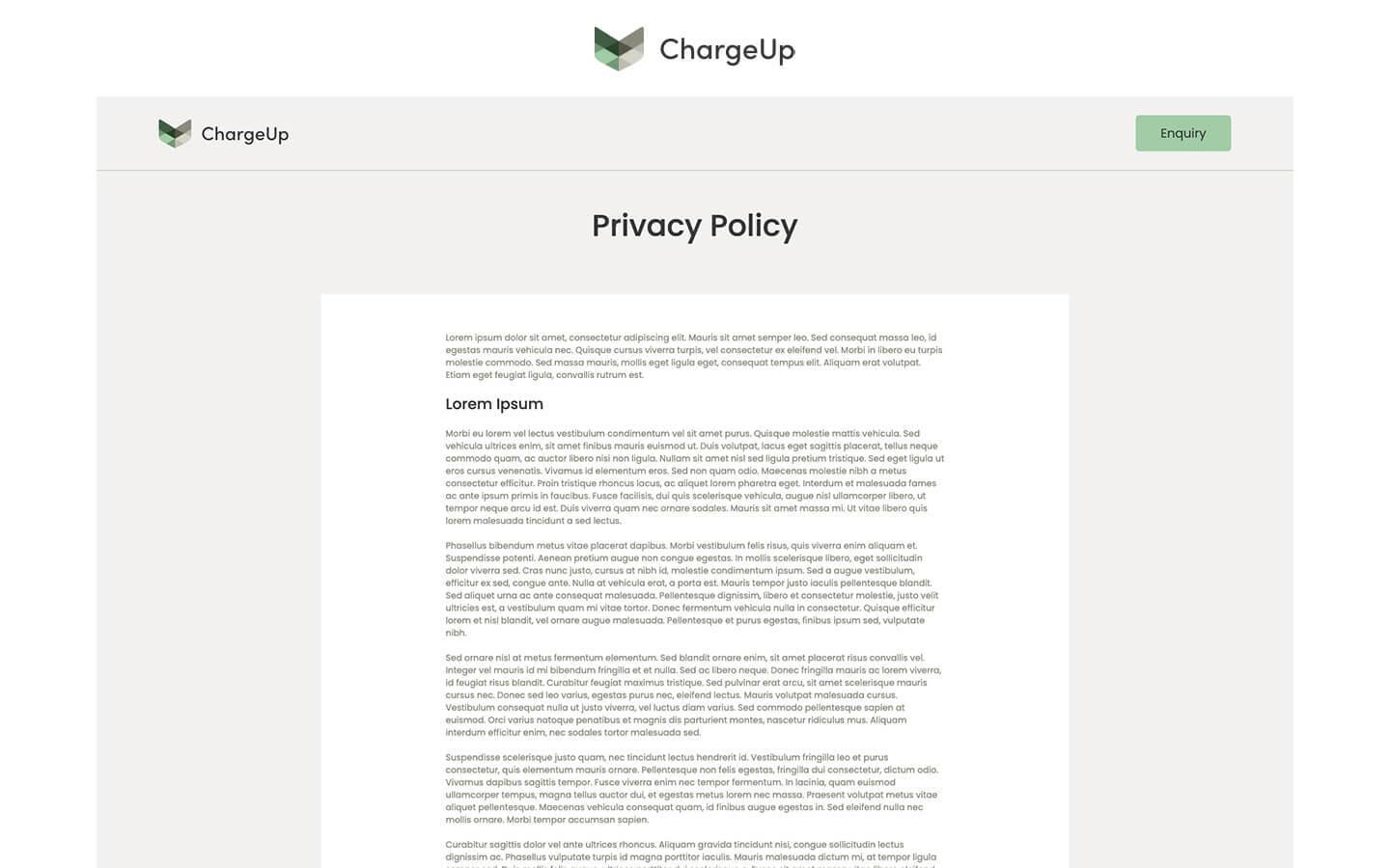 ChargeUp - Startup HTML5 Responsive Website Template