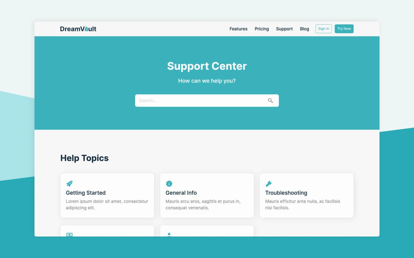 DreamVault - SaaS HTML5 Responsive Website Template