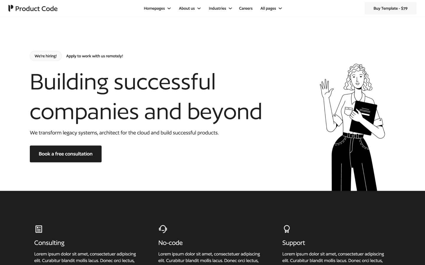 Product Code - SaaS HTML5 Responsive Website Template