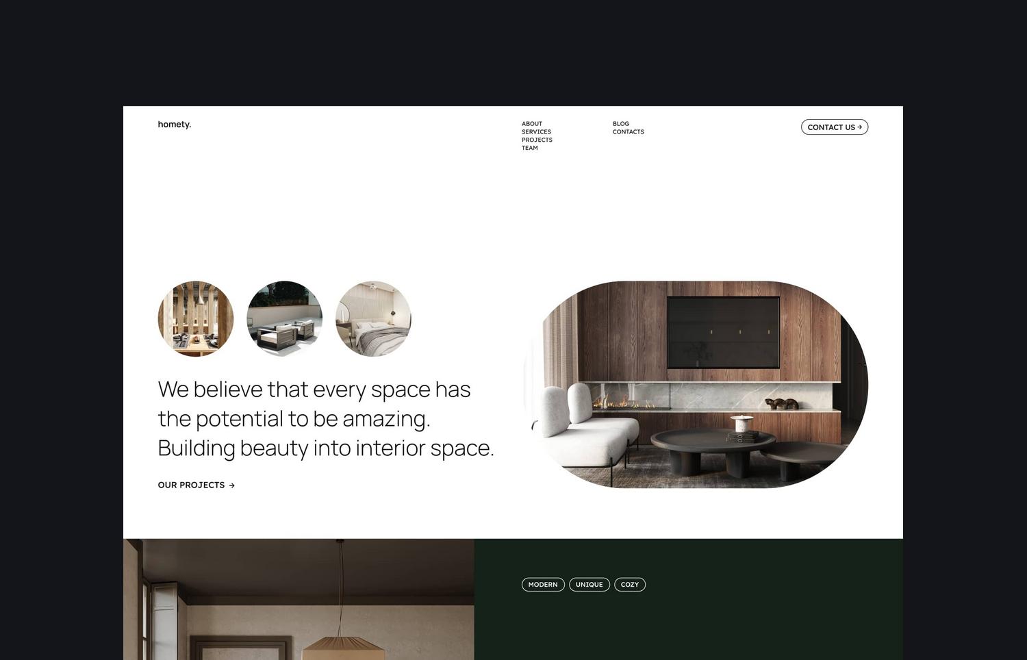 Homety - Architecture HTML5 Responsive Website Template