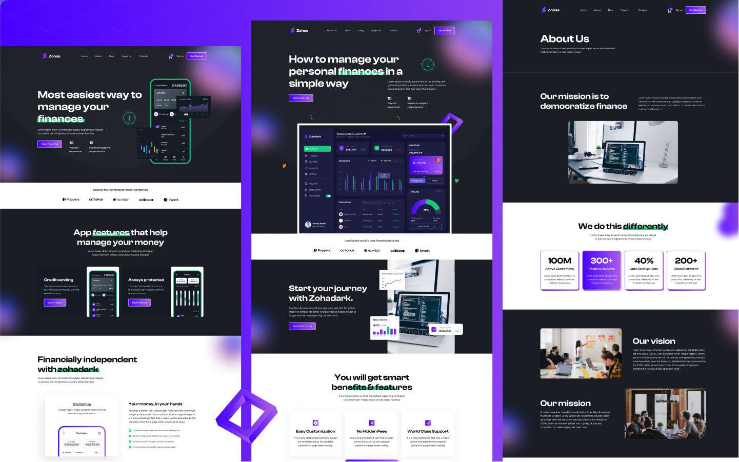 Zohas - SaaS HTML5 Responsive Website Template