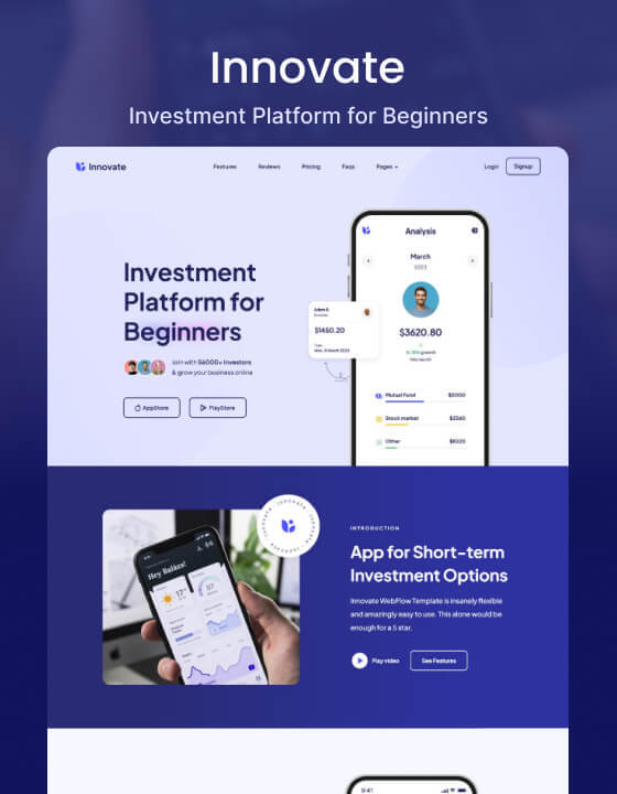 Innovate - App HTML5 Responsive Website Template