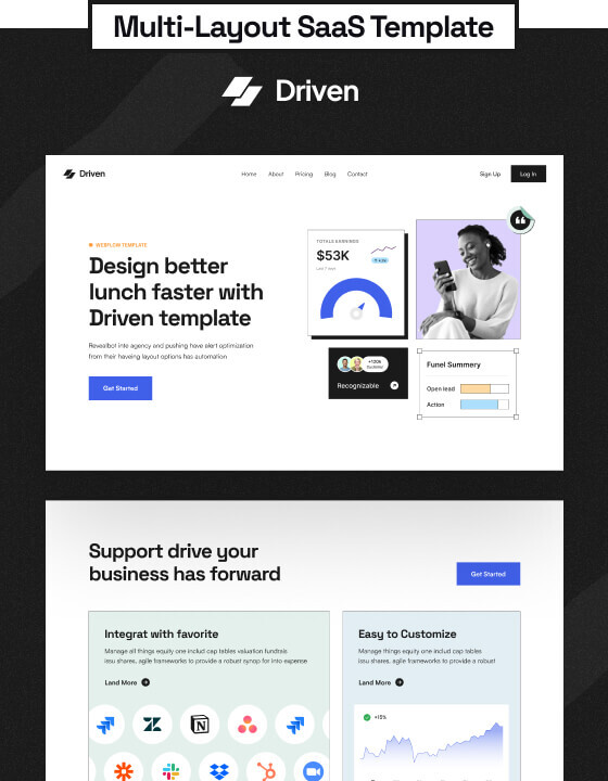 Driven - SaaS HTML5 Responsive Website Template