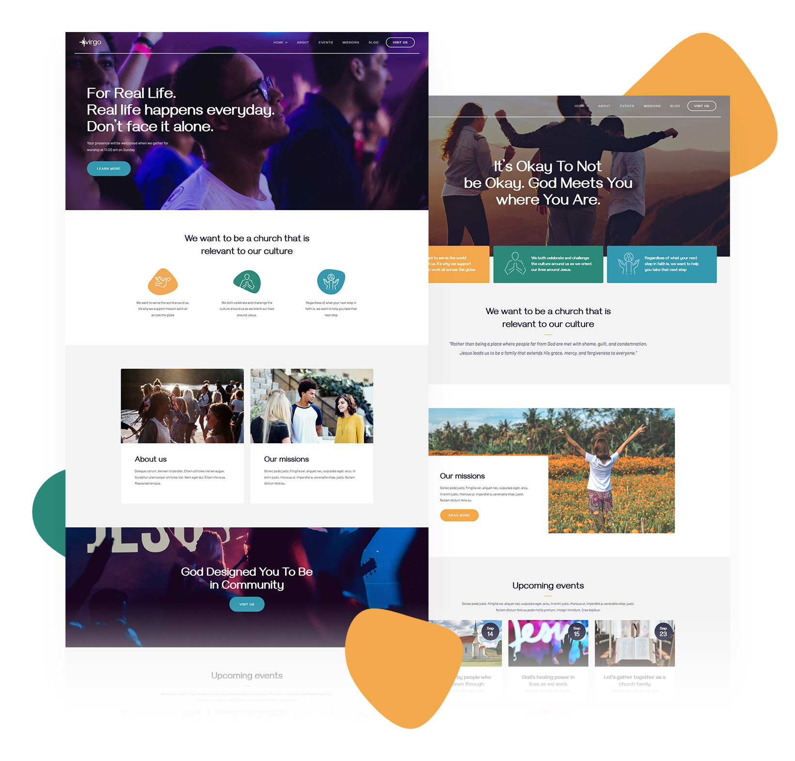 Virgo - Religion HTML5 Responsive Website Template