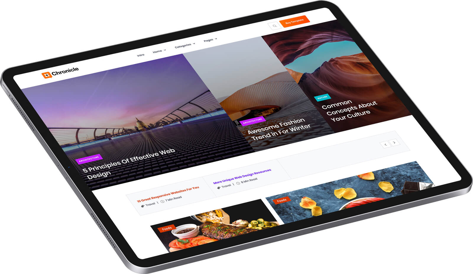 Chronicle - Magazine HTML5 Responsive Website Template