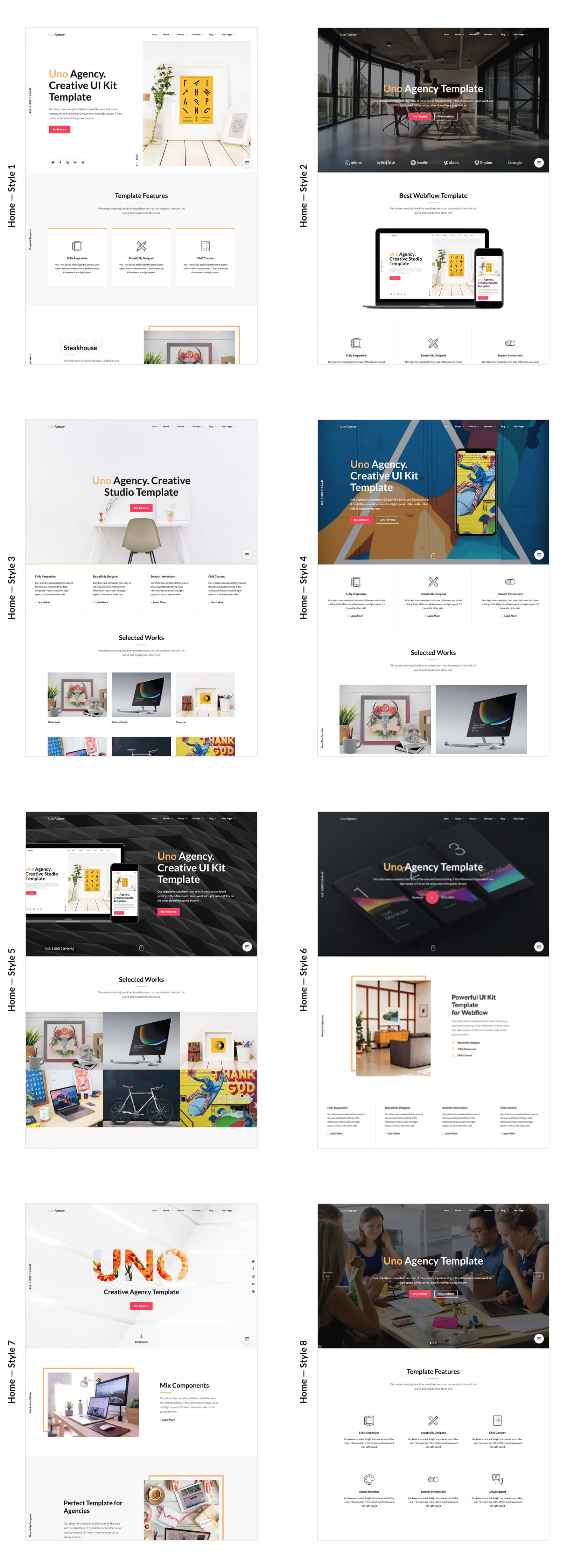 Uno - Agency HTML5 Responsive Website Template