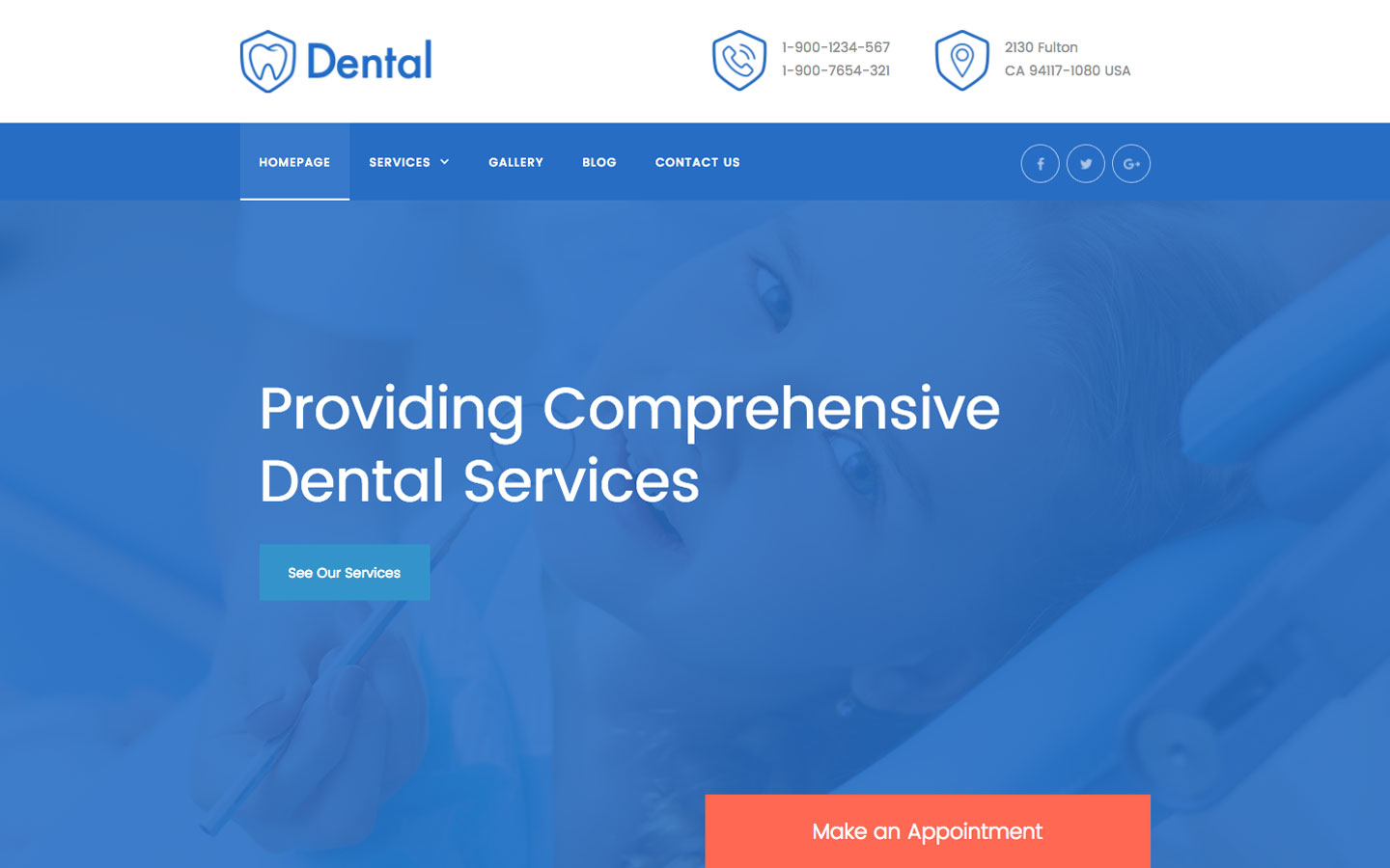 Dental - Dentist HTML5 Responsive Website Template