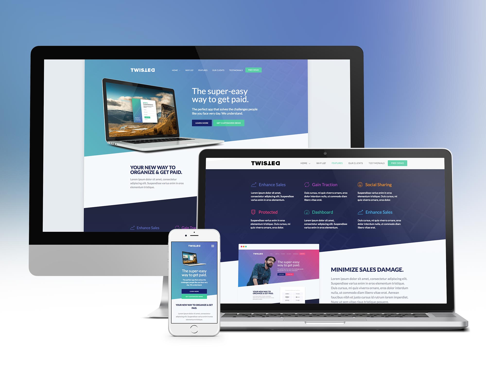 Twisted - Startup HTML5 Responsive Website Template