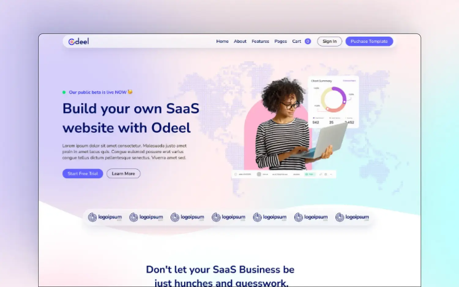 Odeel - SaaS HTML5 Responsive Website Template